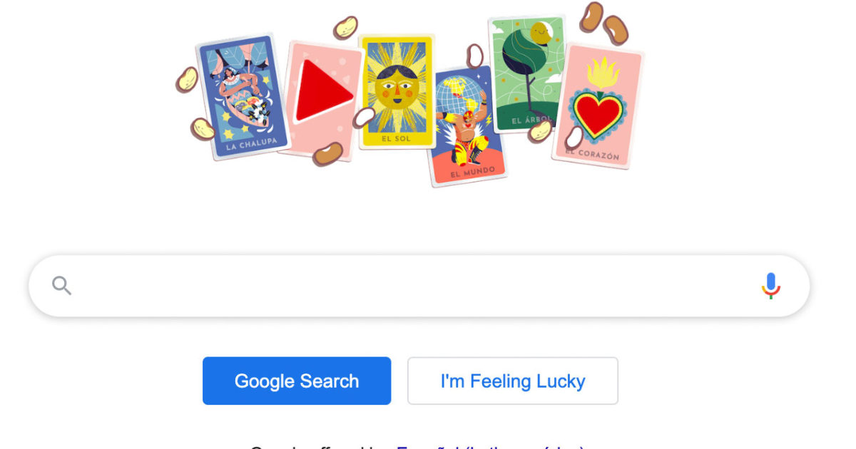 Hoy puedes jugar a la lotería desde tu compu, gracias al doodle de Google