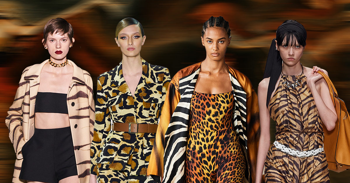 El animal print nunca pasa de moda y ahora el leopardo y el tigre dominan