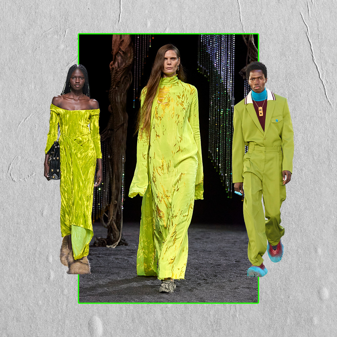 El verde ácido reemplazará al verde Bottega esta temporada